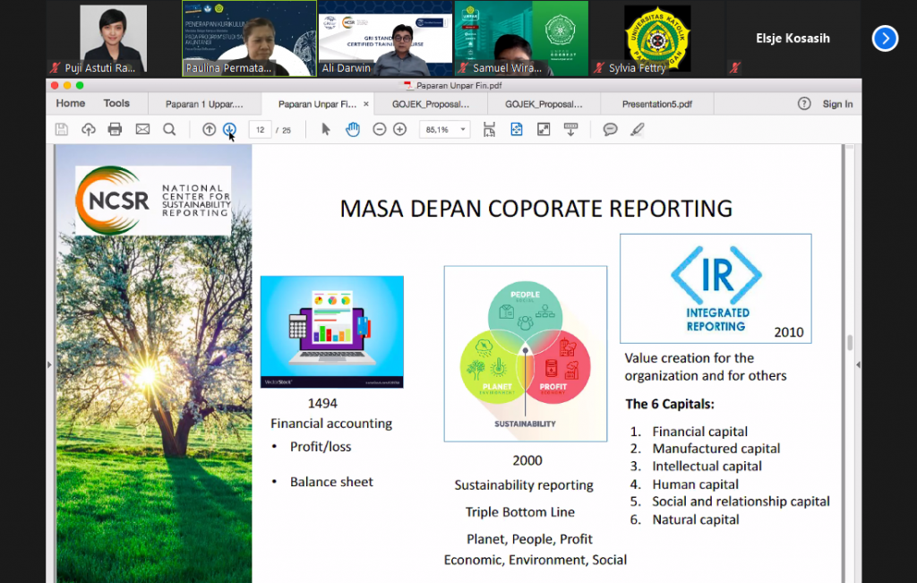 FGD Bersama National Center for Sustainability Reporting (NCSR) - Program Studi Akuntansi