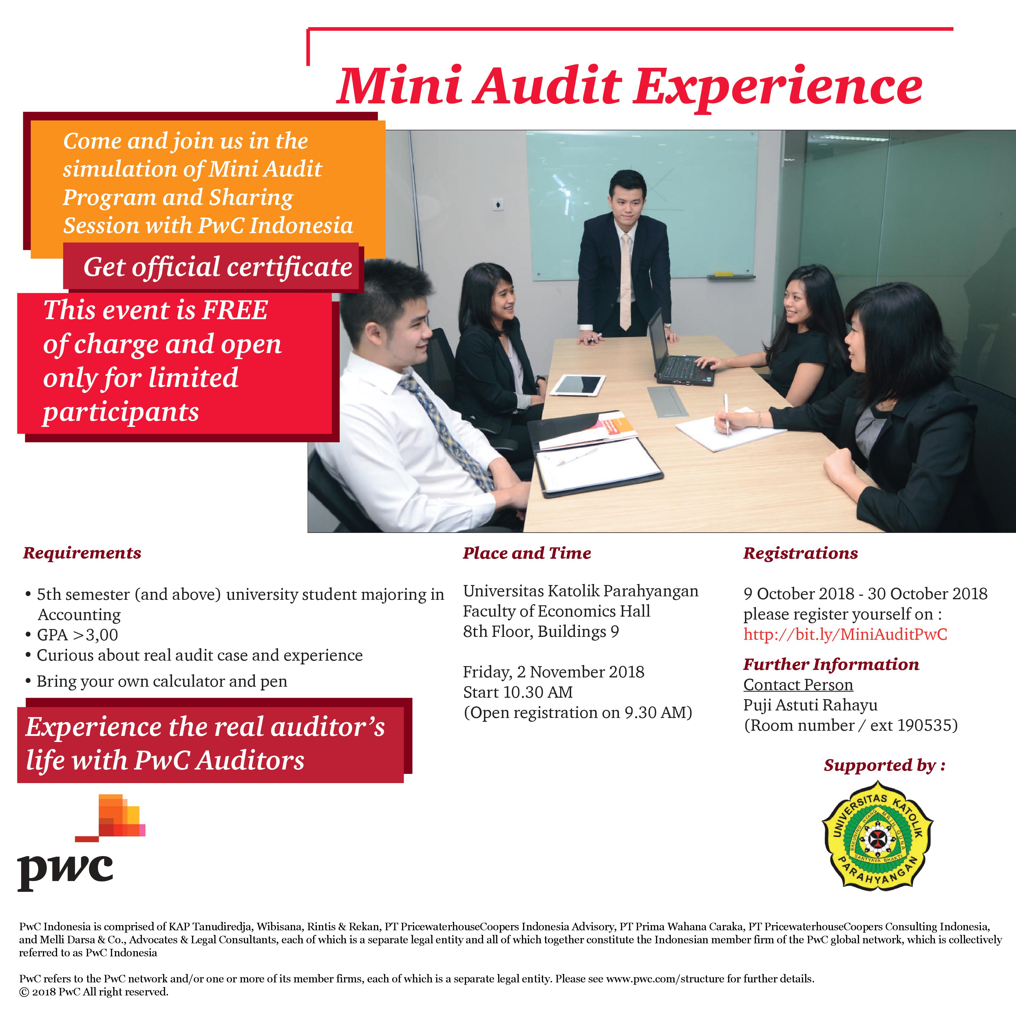 Mini Audit Experience - Program Studi Akuntansi