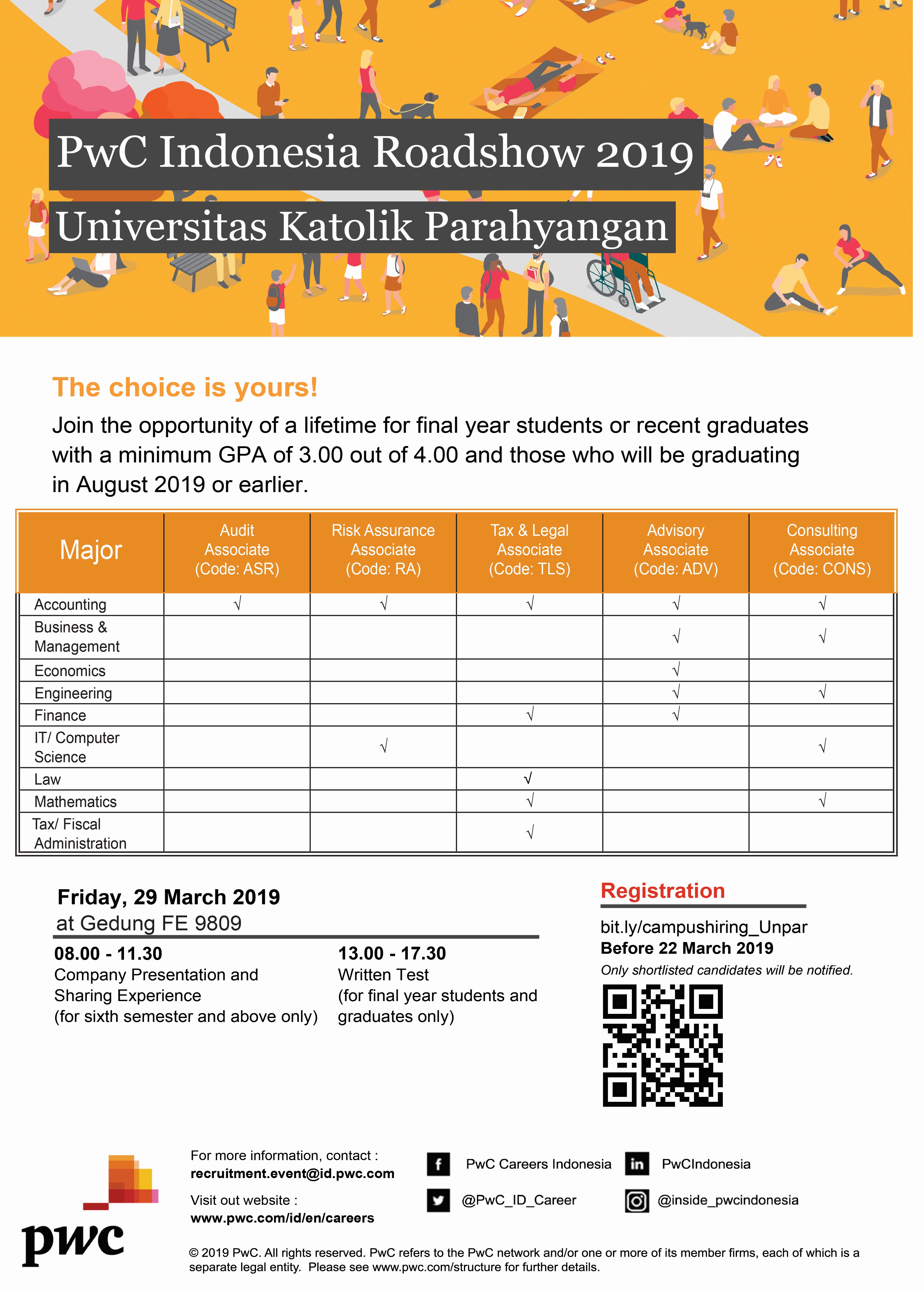 PWc Indonesia Roadshow 2019 poster - Program Studi Akuntansi