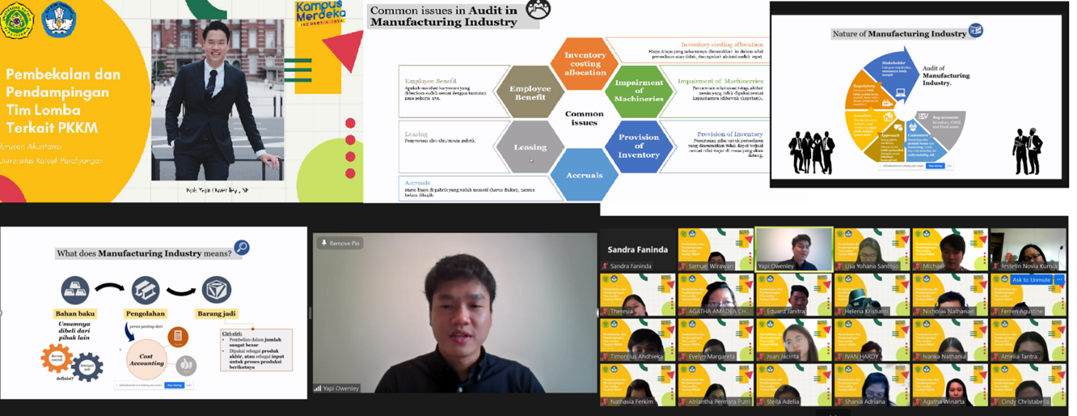 Debriefing and Assistance for the Accounting Competition Team Regarding the Independent Campus ...